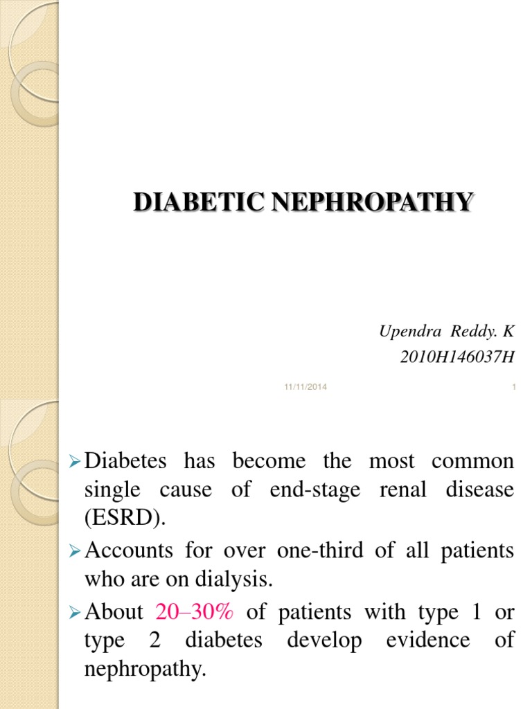 Diabetic Neph Ropa Thy | PDF | Chronic Kidney Disease | Kidney Disease
