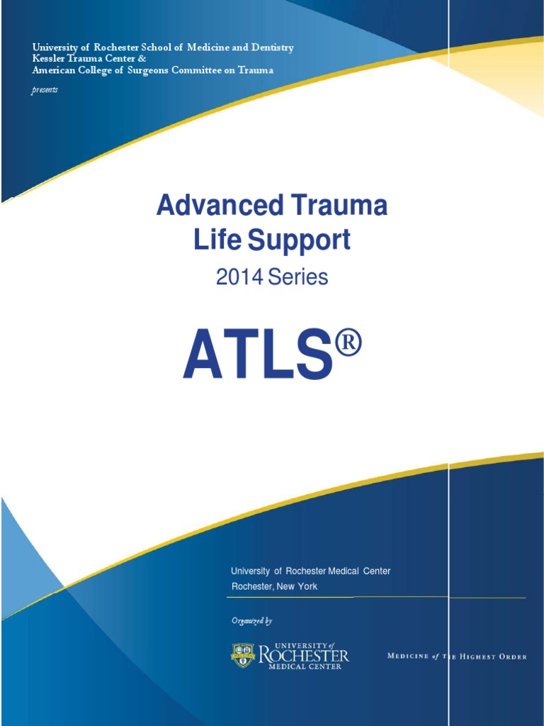 Trauma ATLS 2014brochure | PDF | Major Trauma | Clinical Medicine