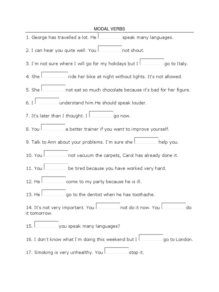 Exercitii Verbe Modale | PDF | Grammatical Tense | Linguistic Typology