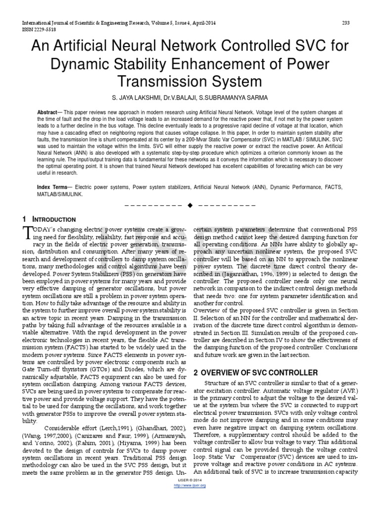 SVC in Matlab | PDF | Electric Power System | Electric Power Transmission