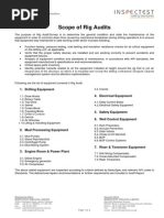 Workover Drilling Rig Inspection Checklist | PDF | Technology & Engineering