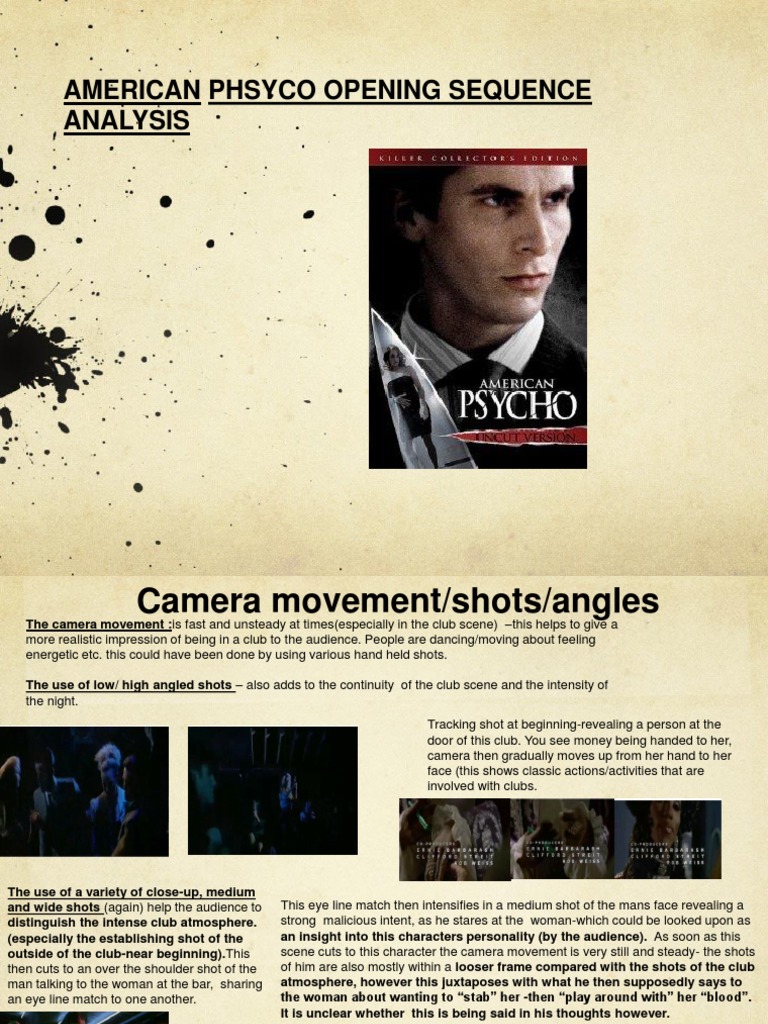American Psycho Analysis | PDF | Leisure
