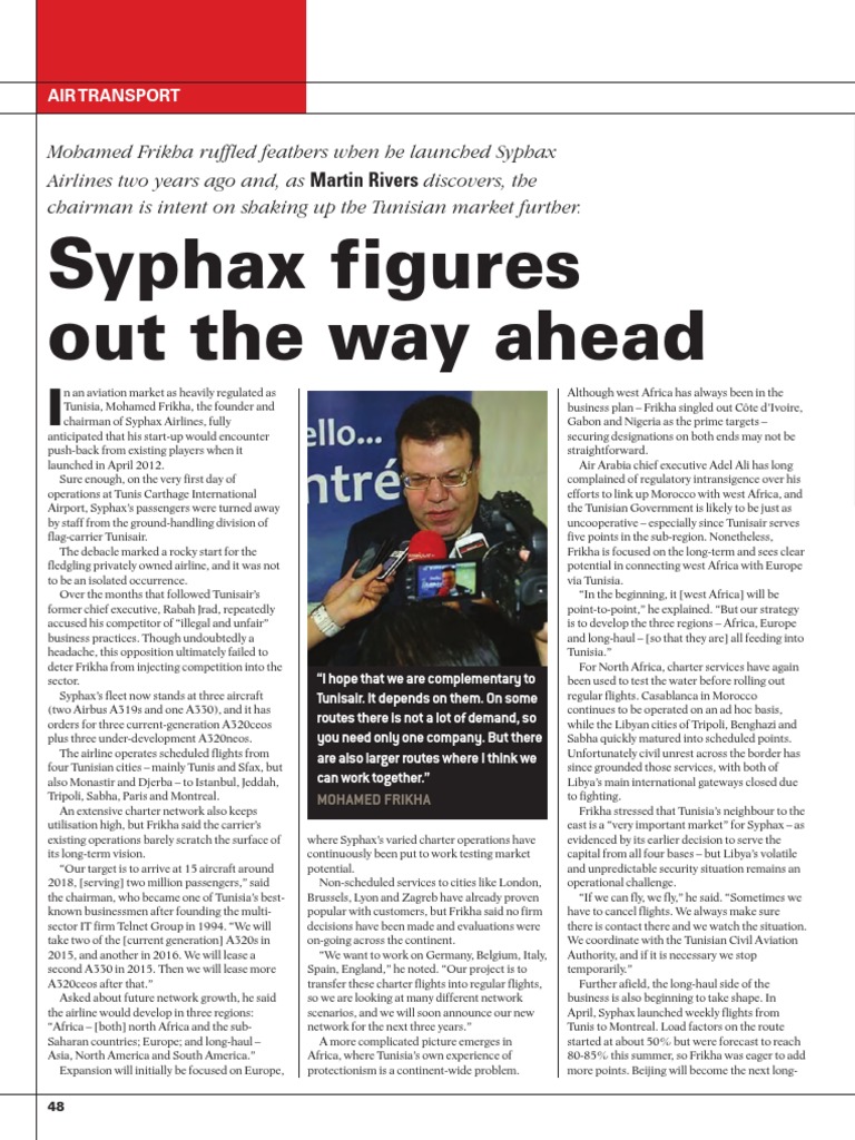 Syphax Figures Out The Way Ahead | PDF | Airlines | Aviation