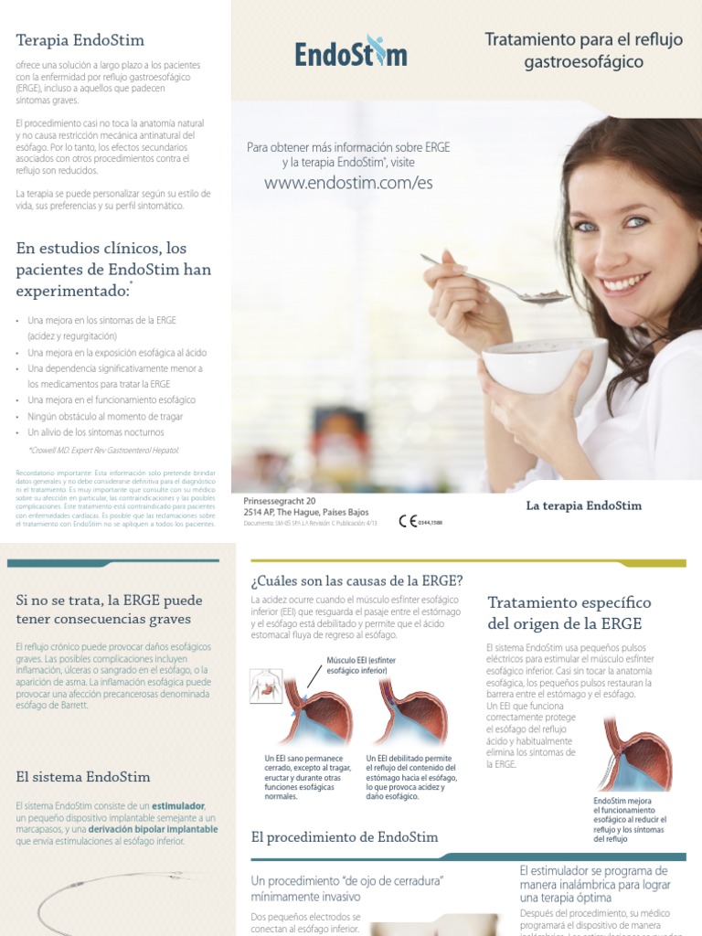 Endostim Brochure para Paciente | PDF | La enfermedad por reflujo ...