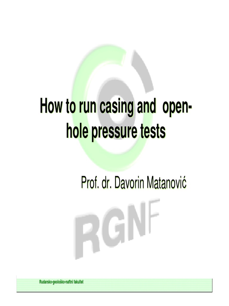 Leak Off Test | PDF | Casing (Borehole) | Fracture