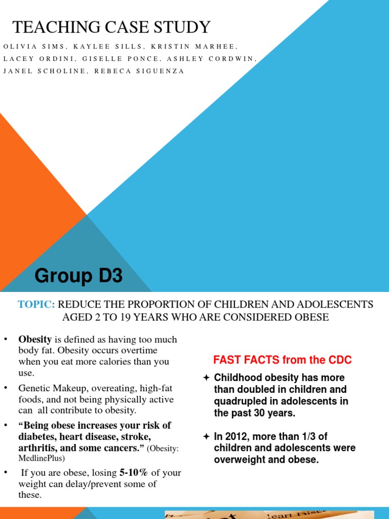 Teaching Case Study: Group D3 | Download Free PDF | Obesity | Nutrition