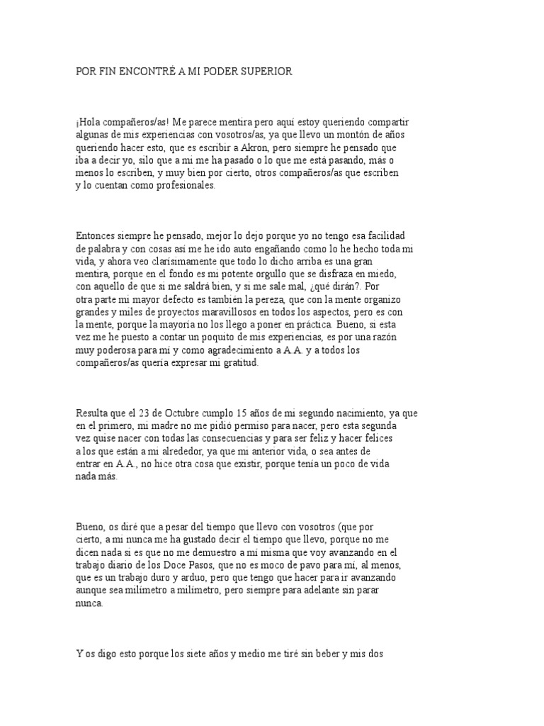 Encontrando Un Poder Superior | PDF