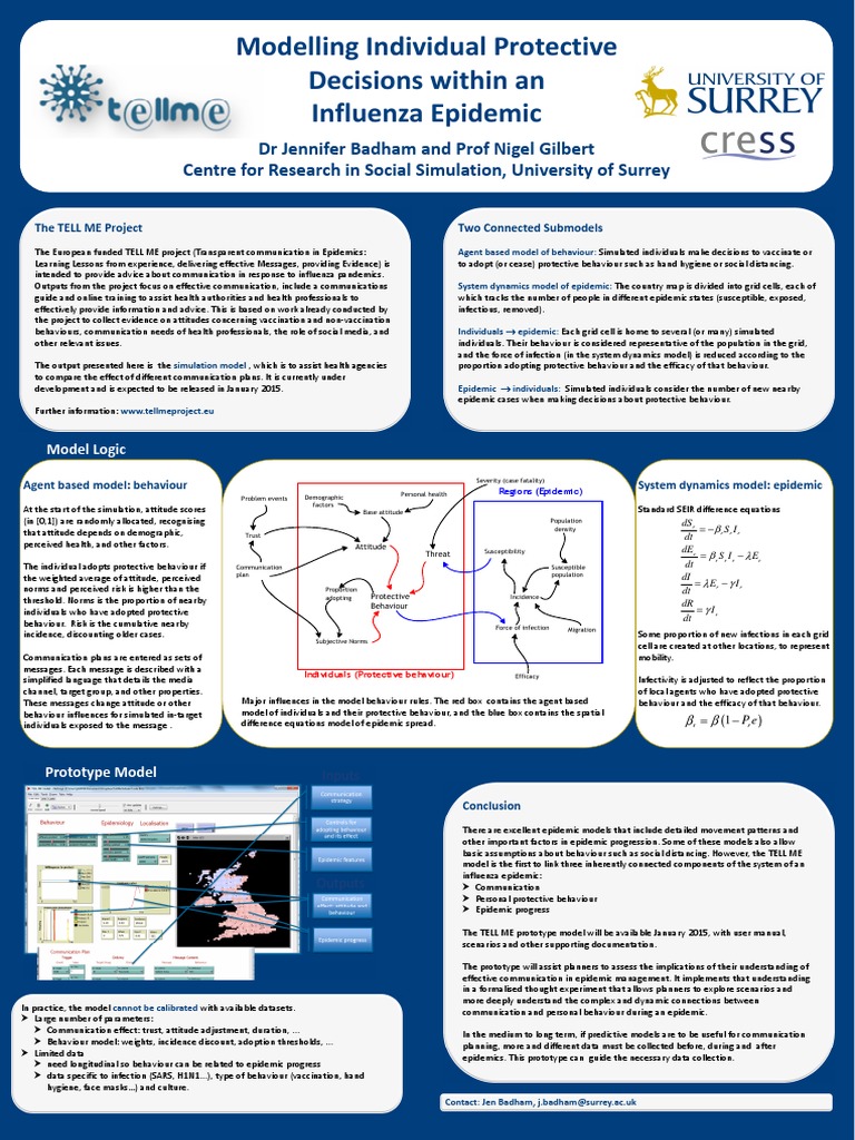 ESCAIDE Poster PDF | Download Free PDF | Influenza | Behavior