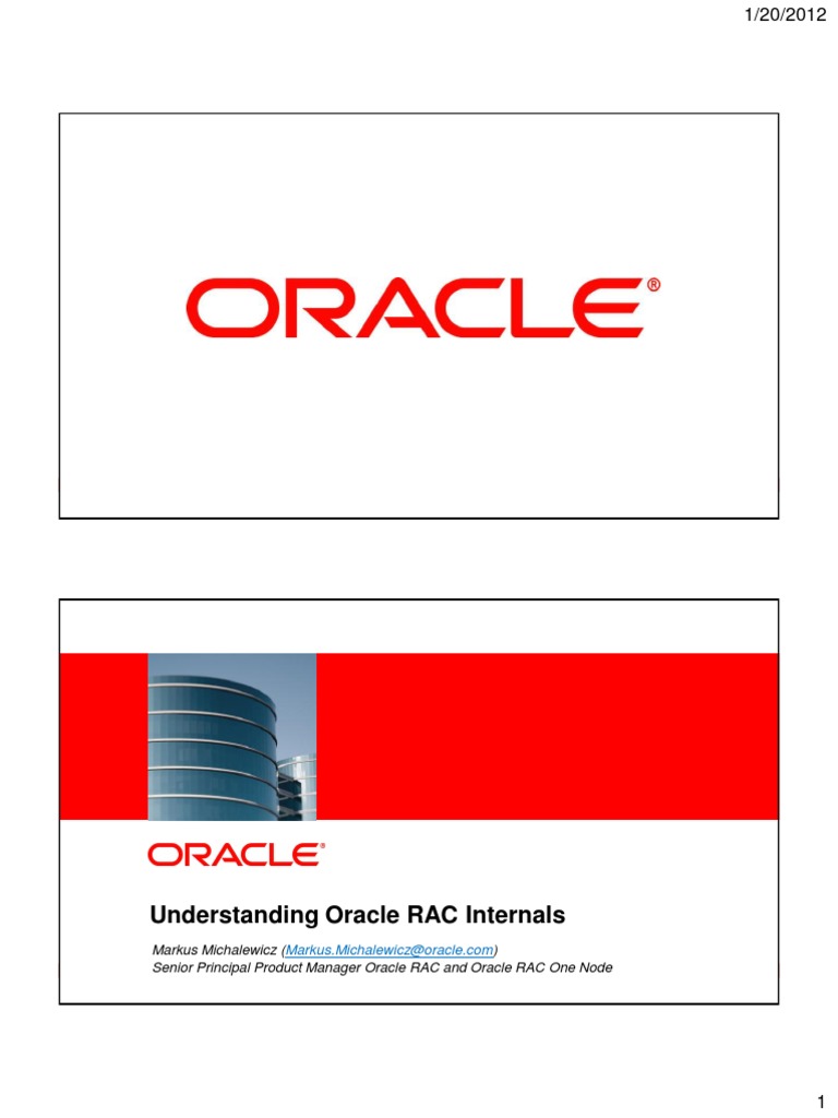 Understanding Oracle RAC Internals | PDF | Oracle Database | Computer ... Understanding Oracle RAC Internals | PDF | Oracle Database | Computer ...