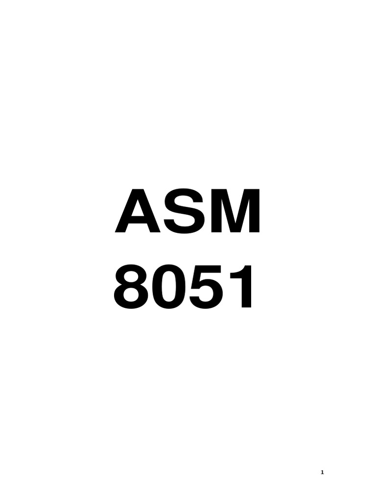 Inside The 8051 | PDF | Assembly Language | Instruction Set