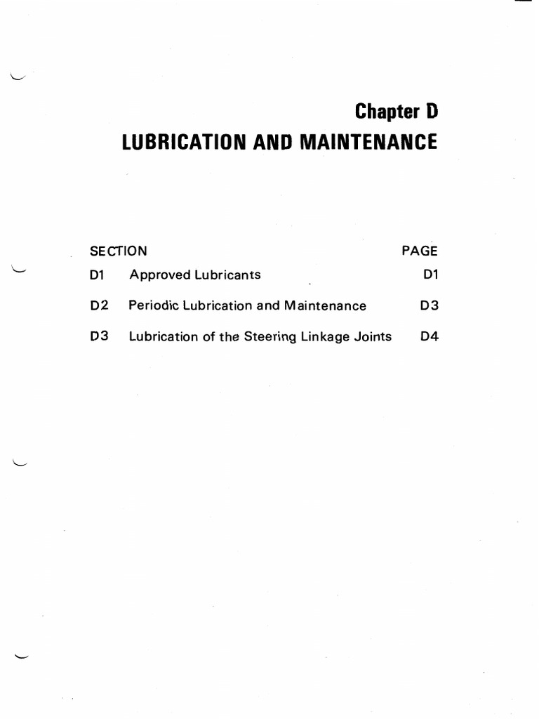 Chapter D - Lubrication and Maintenance | PDF | Automatic Transmission | Transmission (Mechanics)