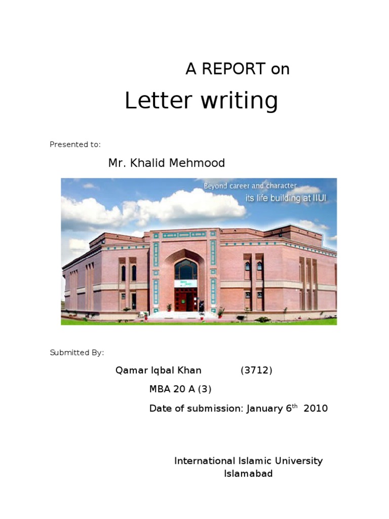 Letter Writing Project | PDF | Résumé | Employment