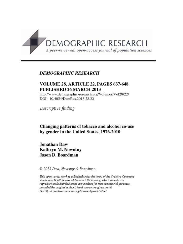 Demographic Research: VOLUME 28, ARTICLE 22, PAGES 637-648 Published 26 ...