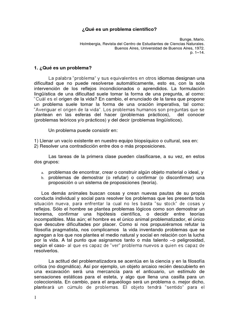 Tipos de Problema Científico | PDF | Método científico | Science