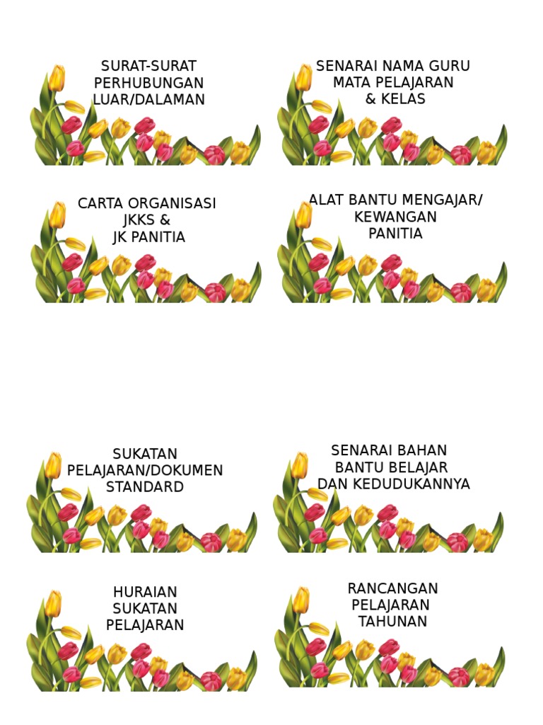 Cover Pembahagi Fail Panitia 2014 | PDF