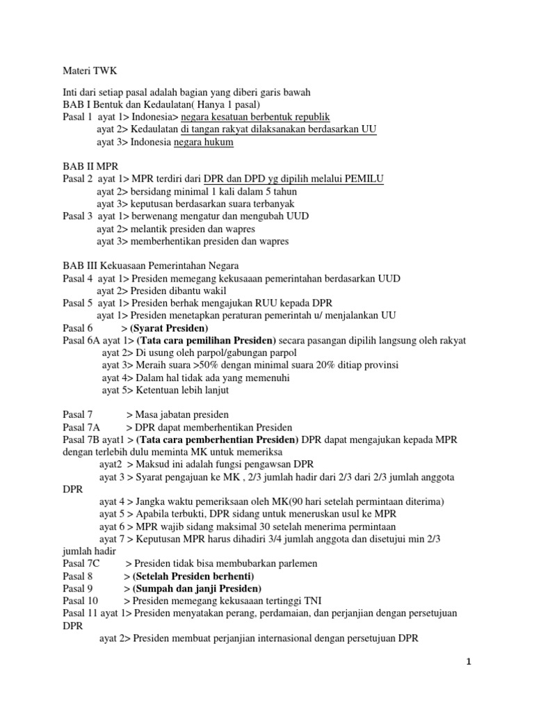 Materi TWK | PDF