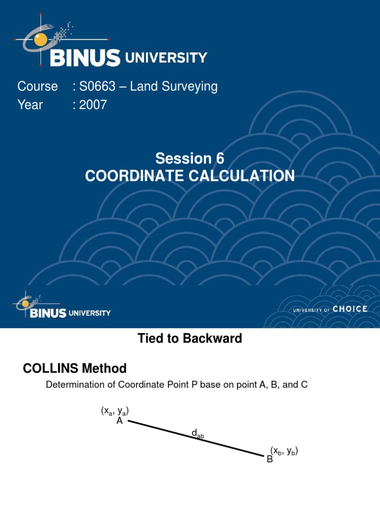 Coordinate Calculation in Land Surveying | PDF