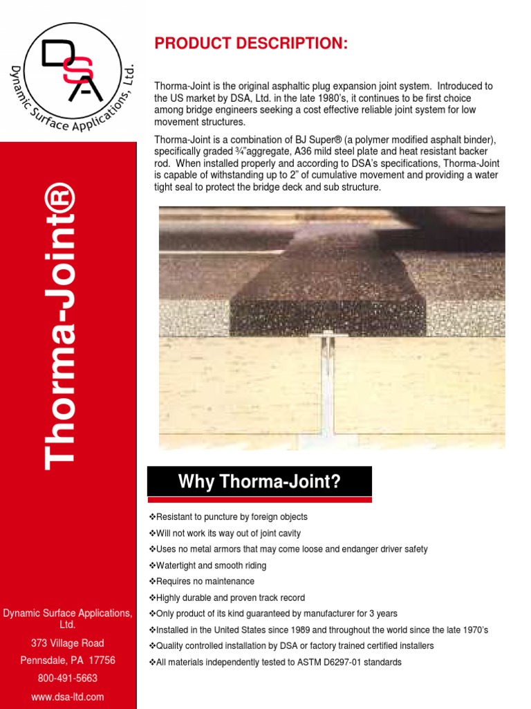 Thorma-Joint Data Sheet | PDF | Construction Aggregate | Ultimate ...