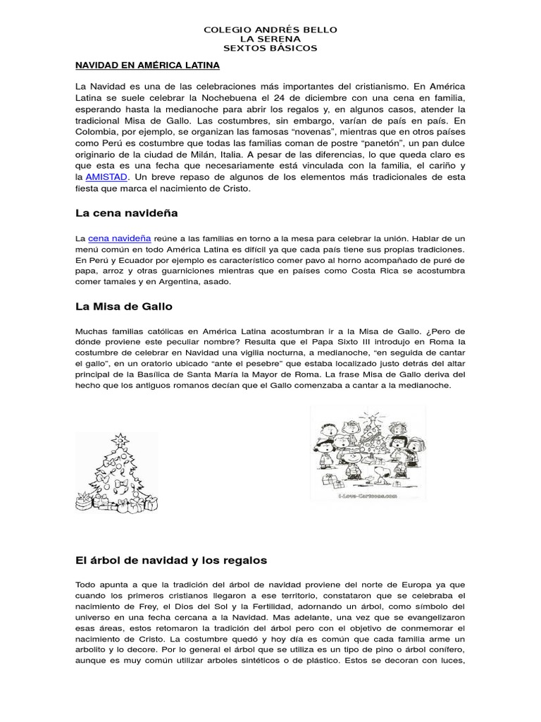 Tradiciones Navideñas en América Latina | PDF | Navidad | Árbol de Navidad