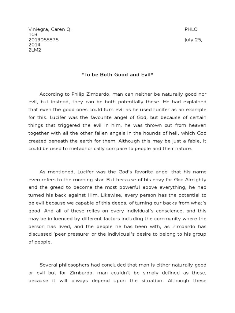 Understanding the Lucifer Effect | PDF | Good And Evil | Evil