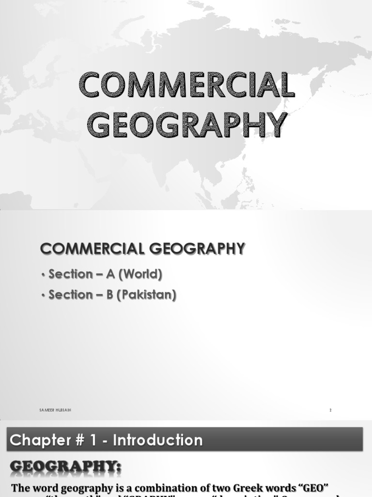 Commercial Geography | Download Free PDF | Geography | Physical Geography