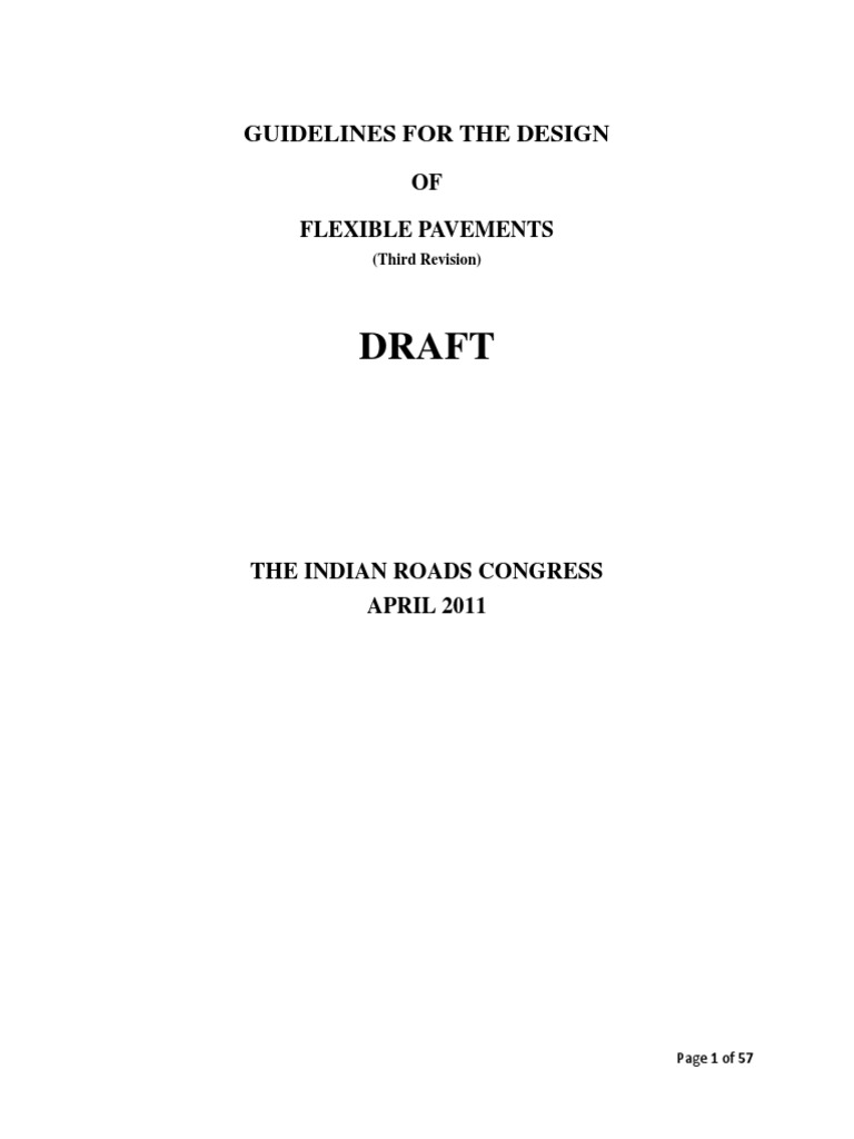 Guidelines For The Design - Irc-37 (Shahbaz Alam) | PDF | Road Surface ...