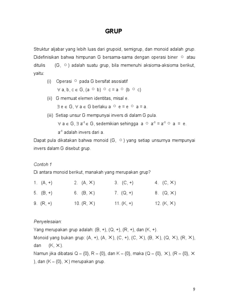 Teori Grup | PDF