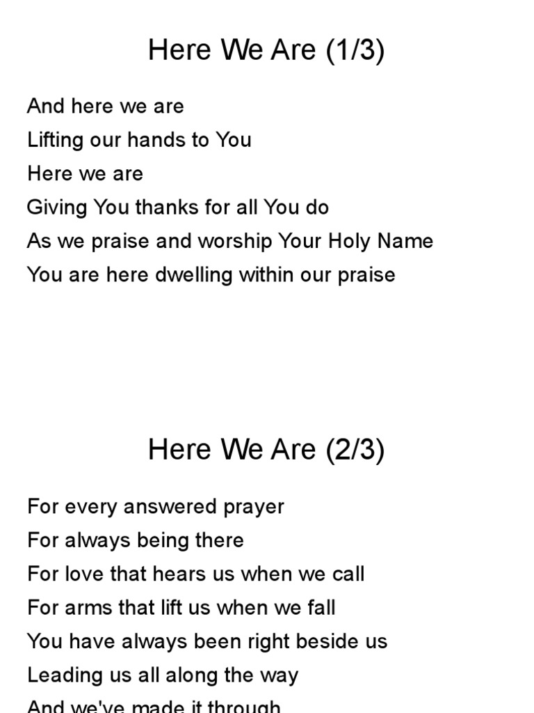 Catholic Charismatic Prayer Meeting - Format and Structure | PDF ...