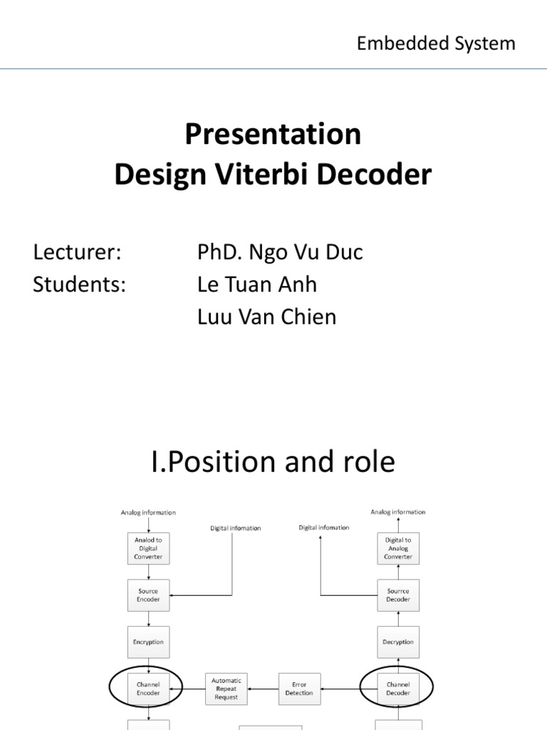 Viterbi Decoder Design Overview | PDF