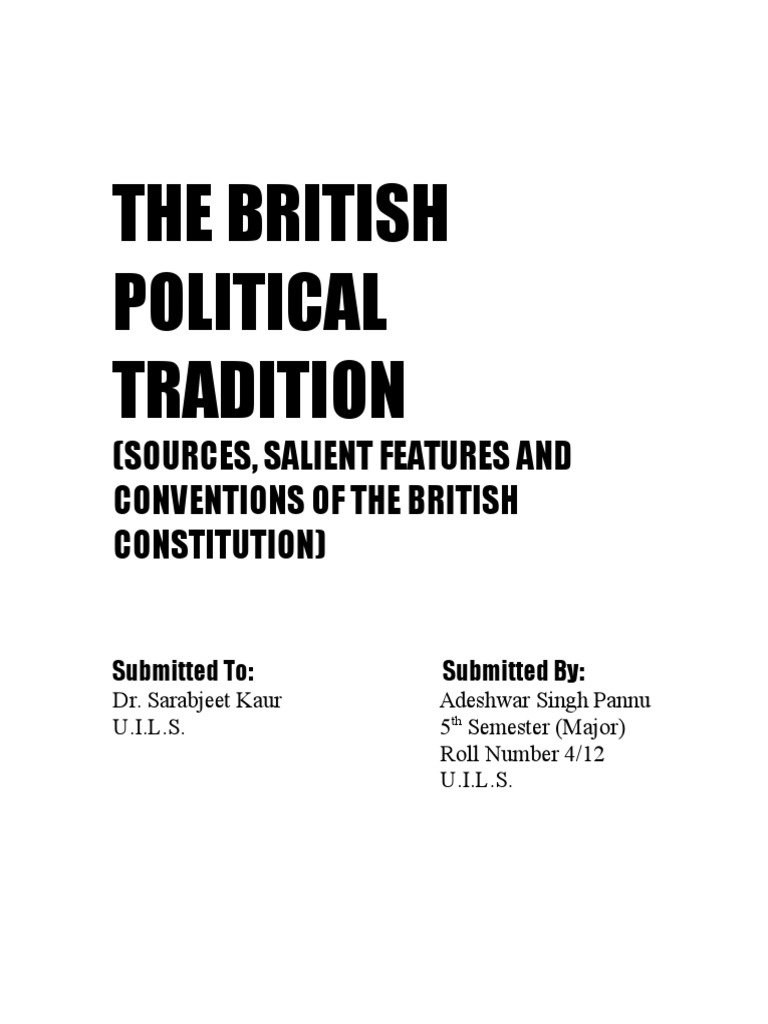 The British Political Tradition | PDF | Parliament Of The United ...