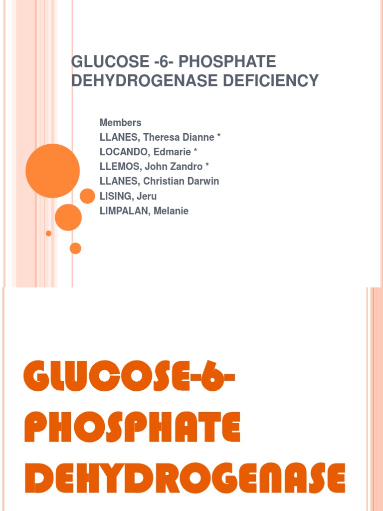 G6PD Deficiency Overview and Management | PDF | Medical Specialties ...