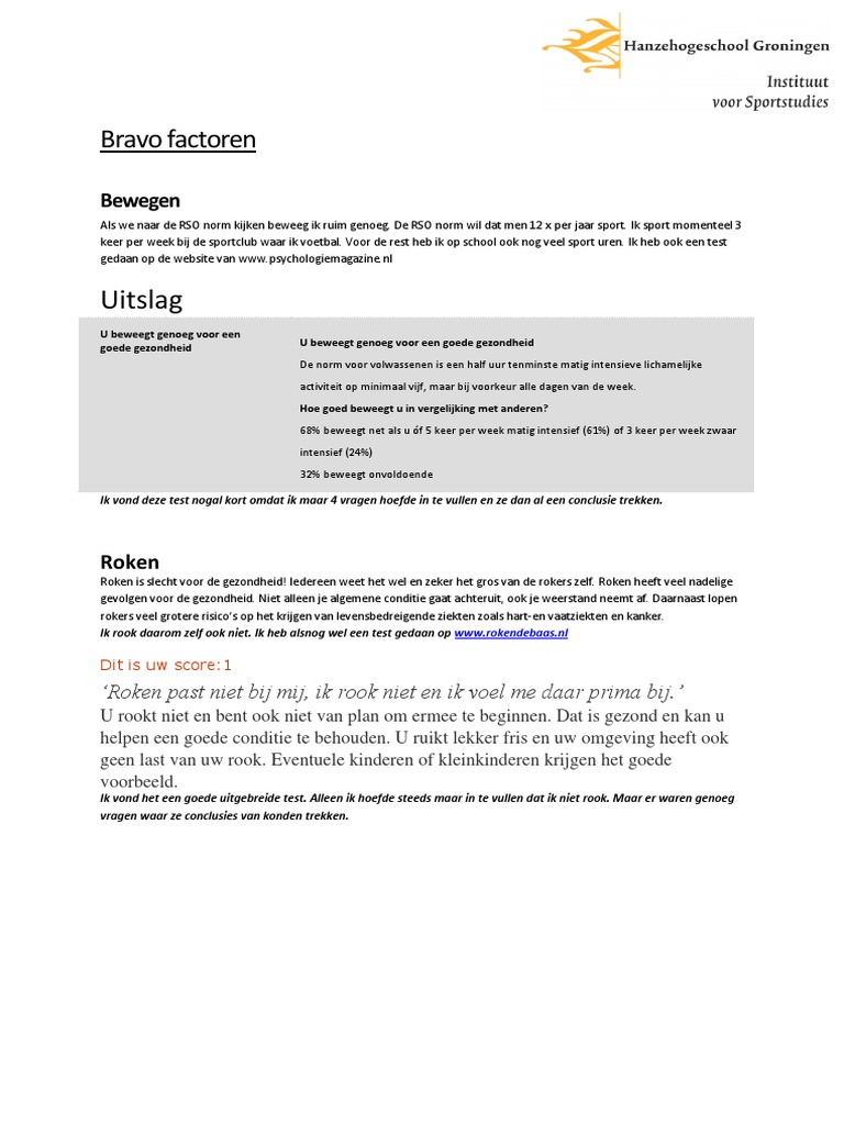 Bravo Factoren | PDF