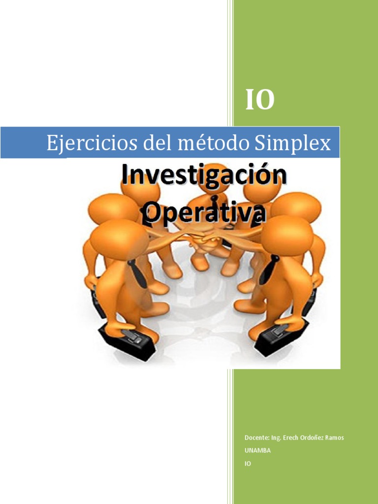METODO SIMPLEX Ejercicios PDF | PDF