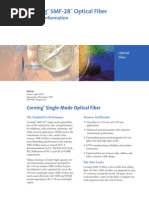 Corning SMF-28 Datasheet | PDF | Optical Fiber | Attenuation