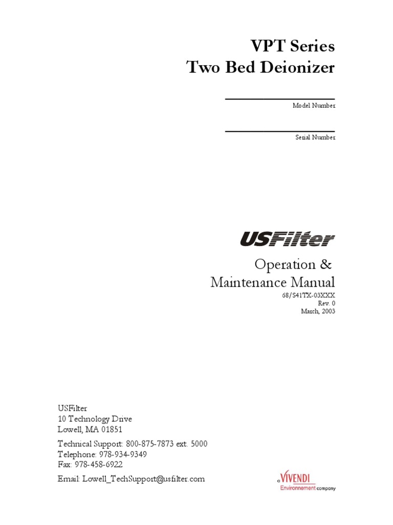 Manual de Lecho Mixto | PDF | Ion Exchange | Alkalinity