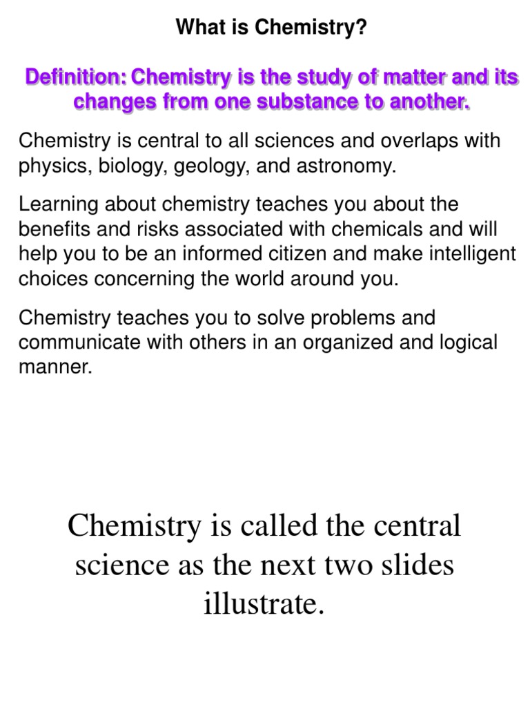 Intro to Chemistry for Students | PDF