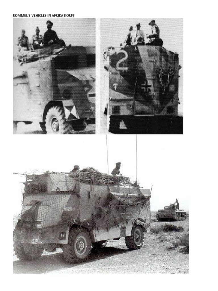 Rommel’s Vehicles in Afrika Korps | Erwin Rommel | North African Campaign