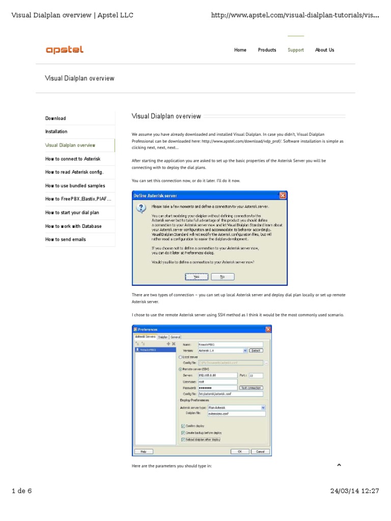 TutoRial Visual Dial Plan | PDF | Secure Shell | Telephone Numbering Plan
