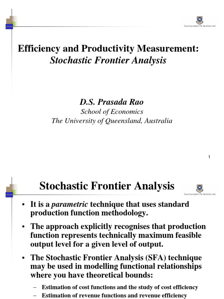 Lecture 4 Day 3 Stochastic Frontier Analysis Download Free Pdf Ordinary Least Squares
