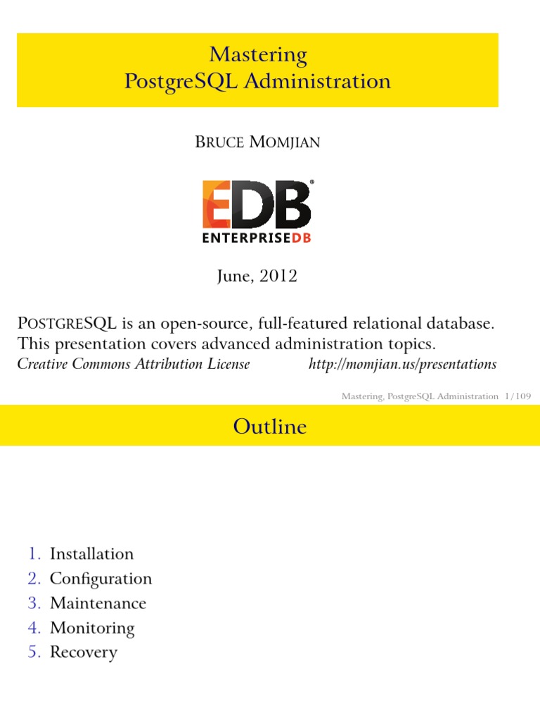 Administration PostgreSQL | PDF | Postgre Sql | Data Management