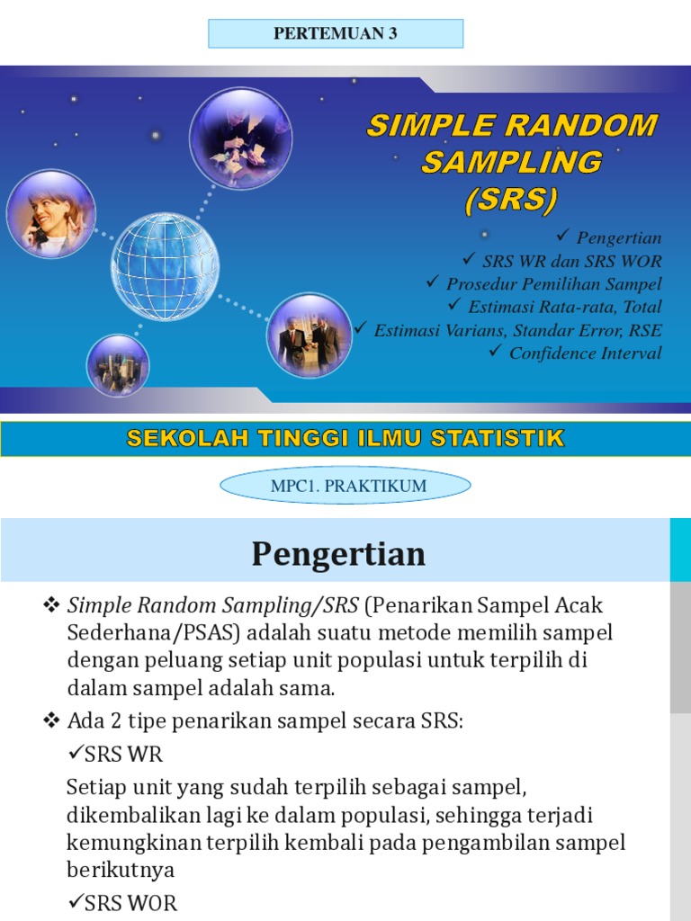 MPCP3 - Simple Random Sampling | PDF