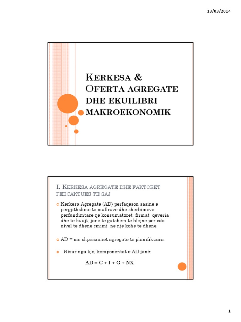 Makroekonomia - Ligjerata 3 | PDF