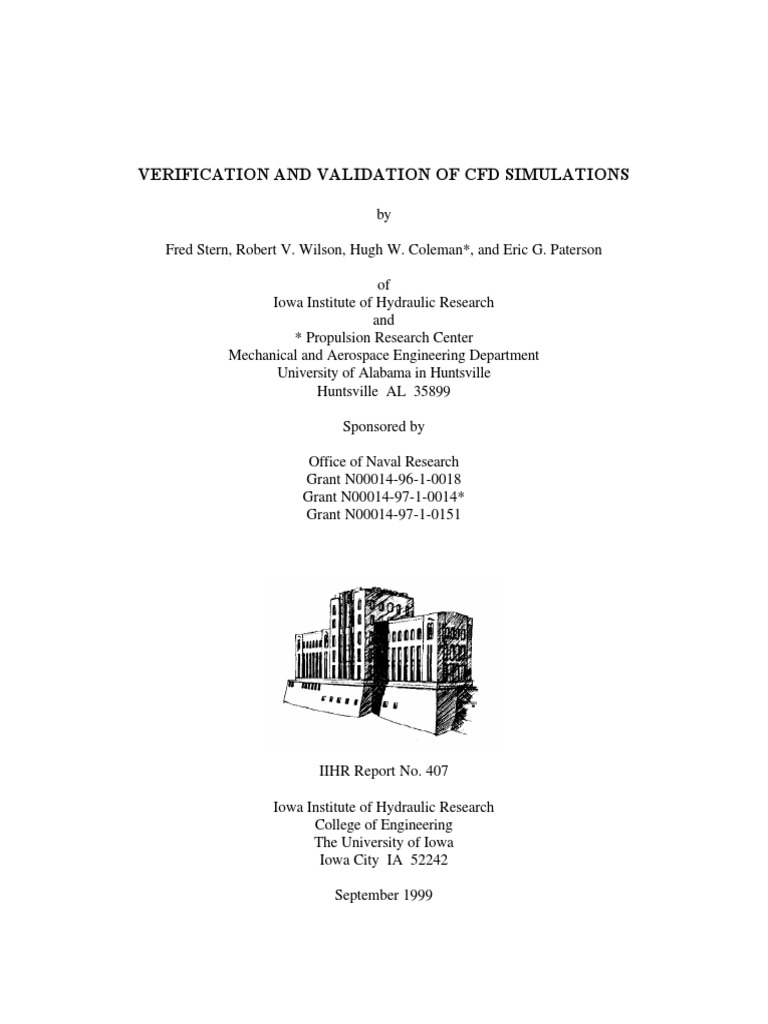 Verification and Validation of CFD Simulations | PDF | Computational Fluid Dynamics | Computer ...