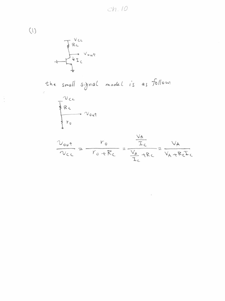 Fundamentals of Microelectronics Bahzad Razavi Chapter 10 Solution Manual PDF | PDF
