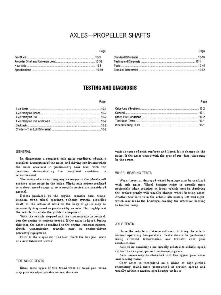 Axles | PDF | Axle | Transmission (Mechanics)