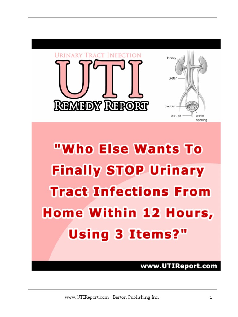 UTI | PDF | Urinary Tract Infection | Alternative Medicine