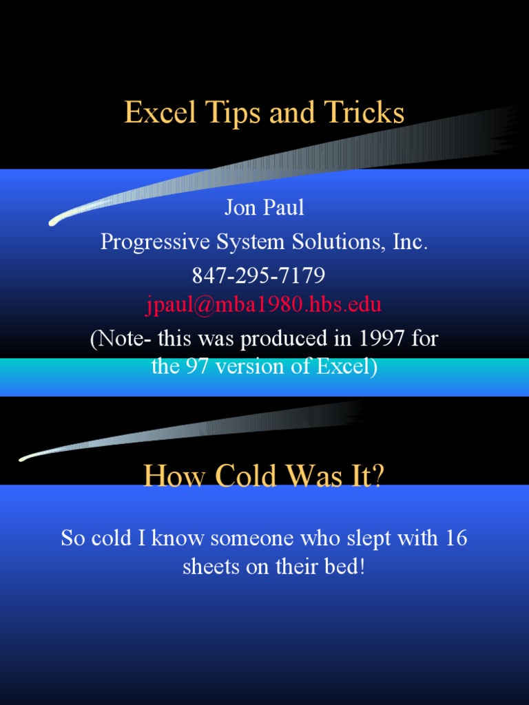 Excel Tips | PDF | Computer Programming | Computing