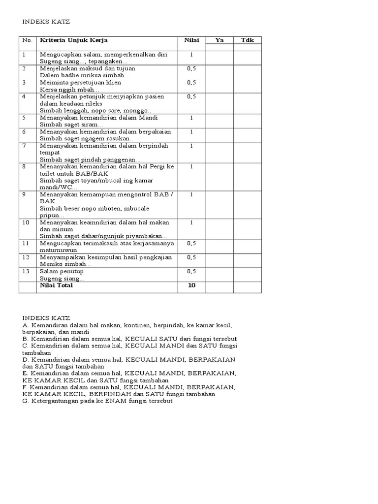 Instrumen Penilaian Panum | PDF | Pengembangan Diri