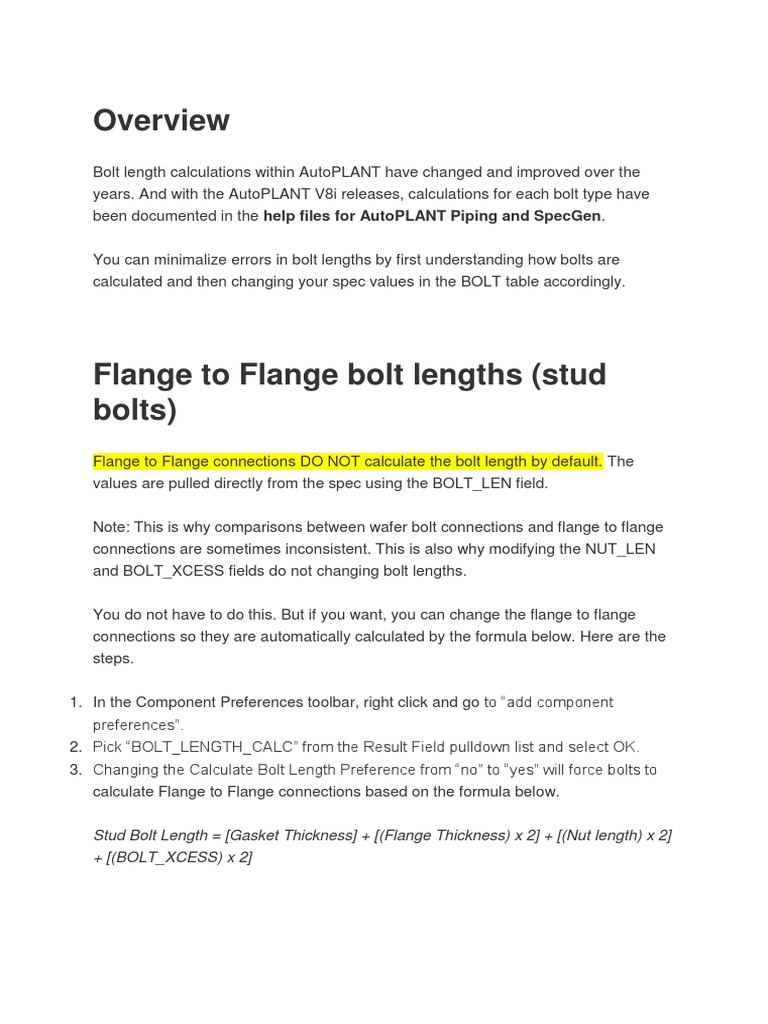 Bolt Calculation | PDF | Screw | Computing