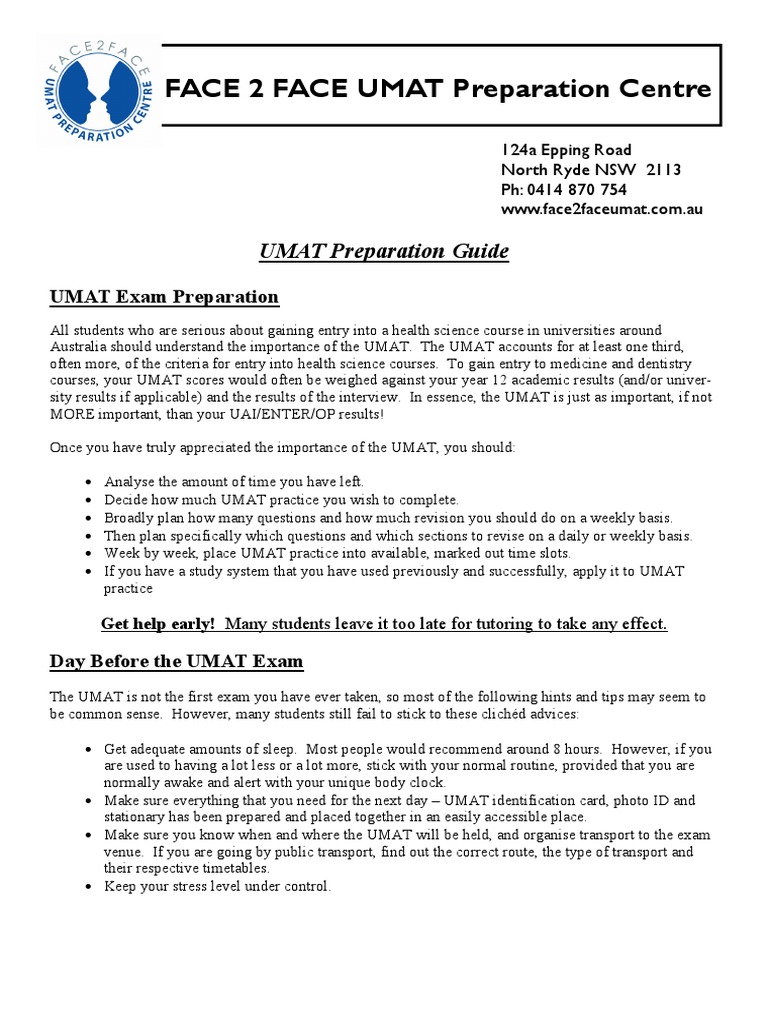 UMAT Preparation Guide | PDF | Multiple Choice | Test (Assessment)